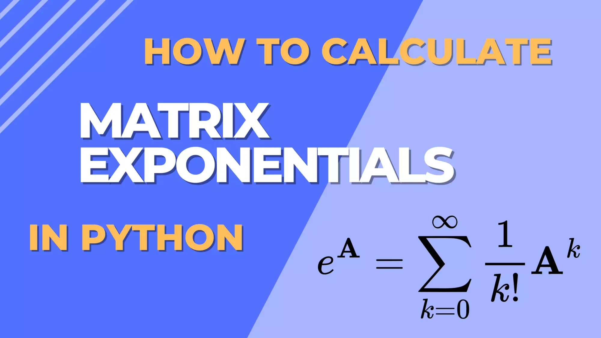 How To Calculate Matrix Exponential In Python