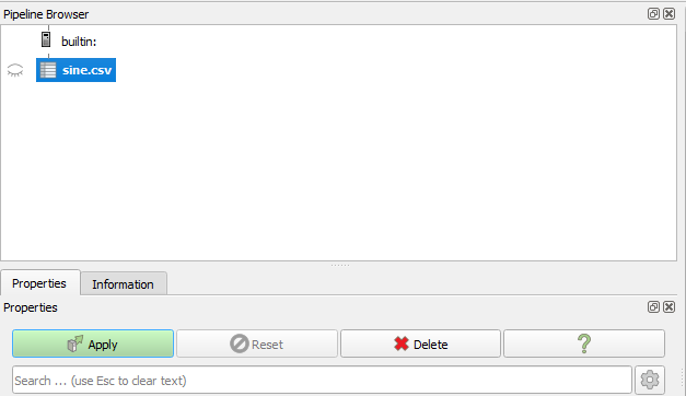 How to plot CSV with Paraview